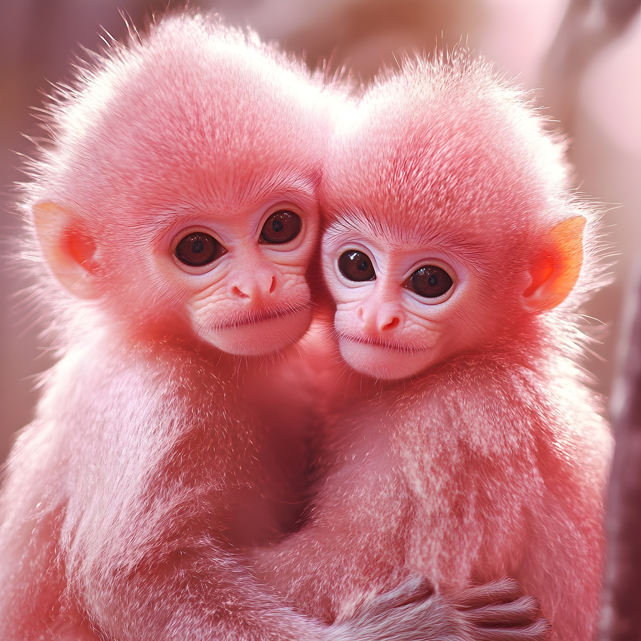Macacos Fofos Cor De Rosa - Imagens grátis no Pixabay