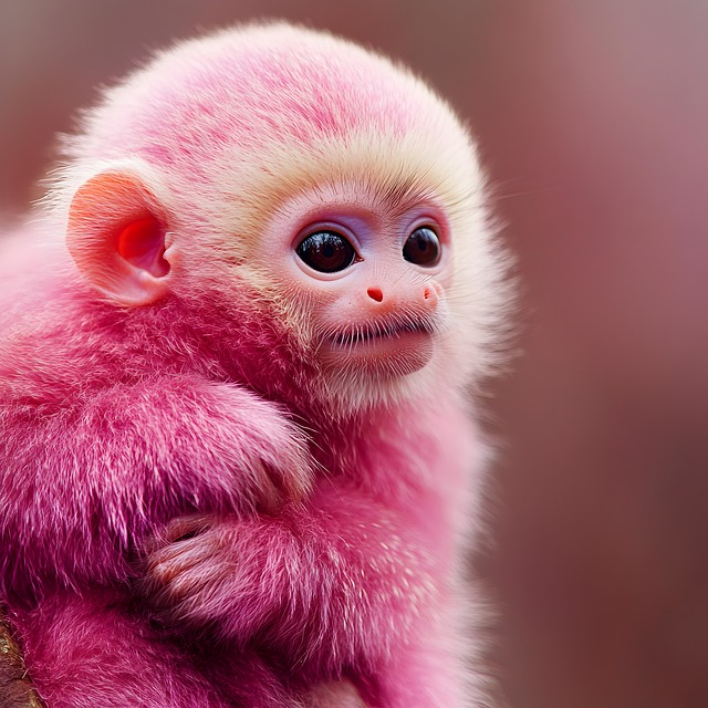 Macacos Fofos Cor De Rosa - Imagens grátis no Pixabay