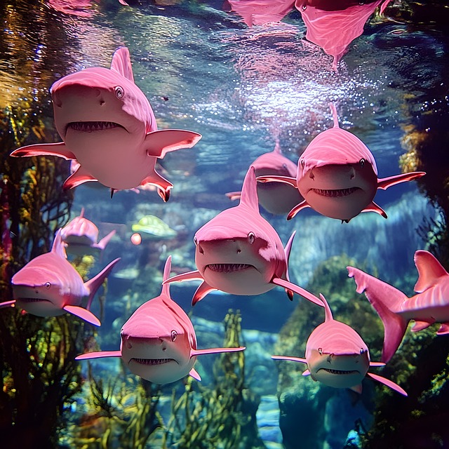 Tiburones Lindos Rosados - Imagen gratis en Pixabay