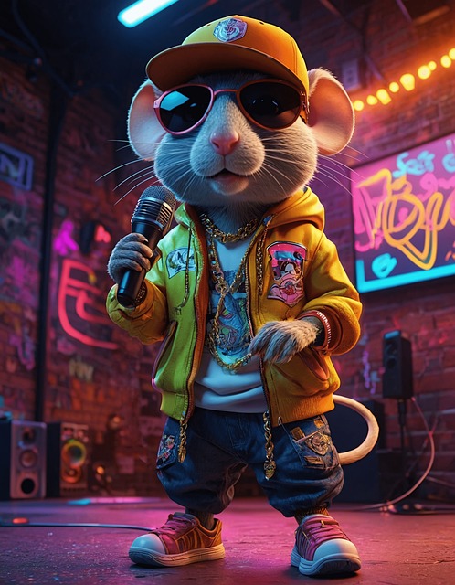 Download Rodent, Rapper, Microphone. Royalty-Free Stock Illustration ...