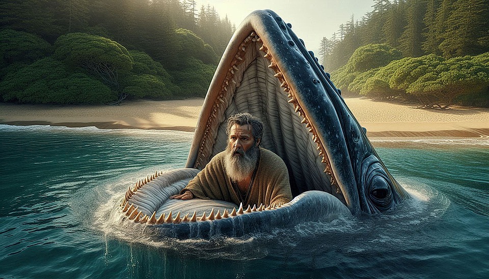 Download Jonah, Whale, Beach. Royalty-Free Stock Illustration Image ...