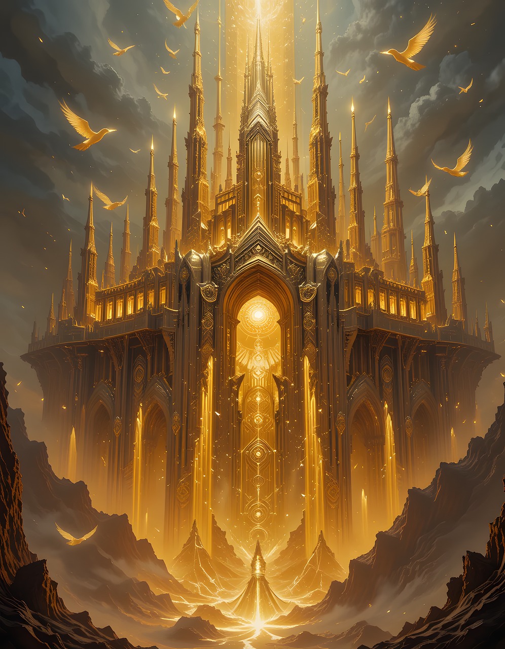 Download Colossal, City, Amber. Royalty-Free Stock Illustration Image ...