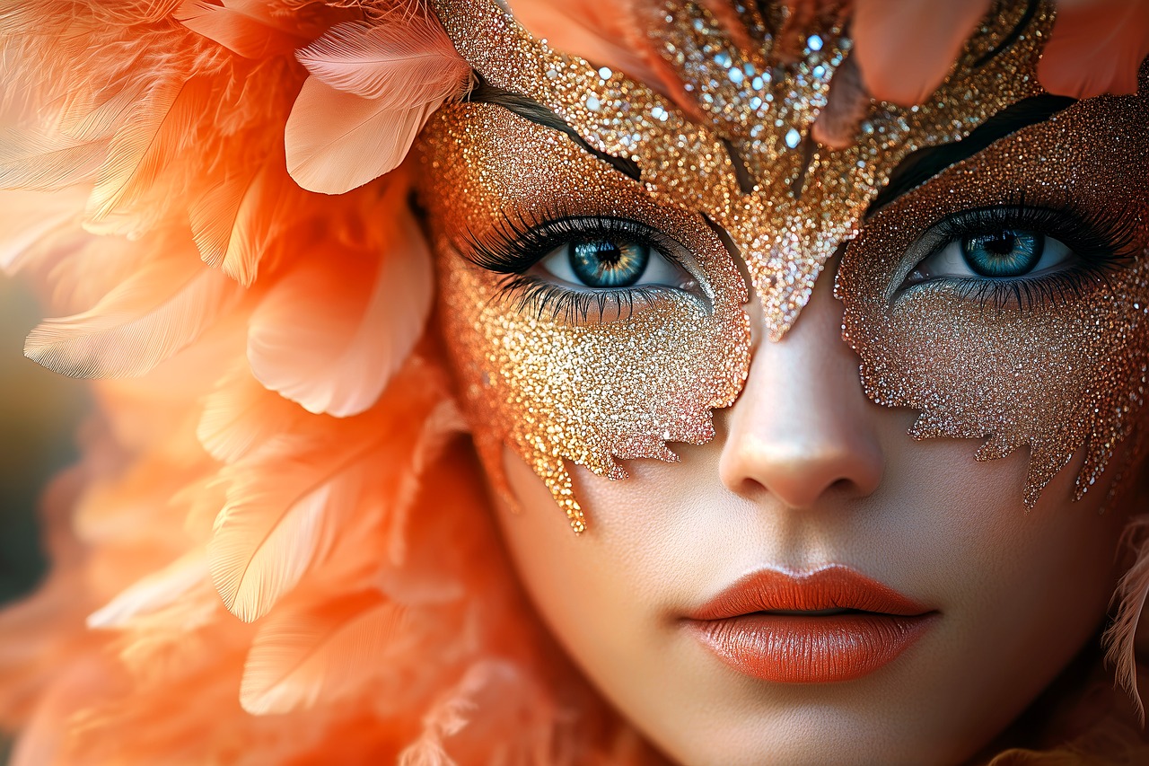 Download Mask, Glitter, Feathers. Royalty-Free Stock Illustration Image ...
