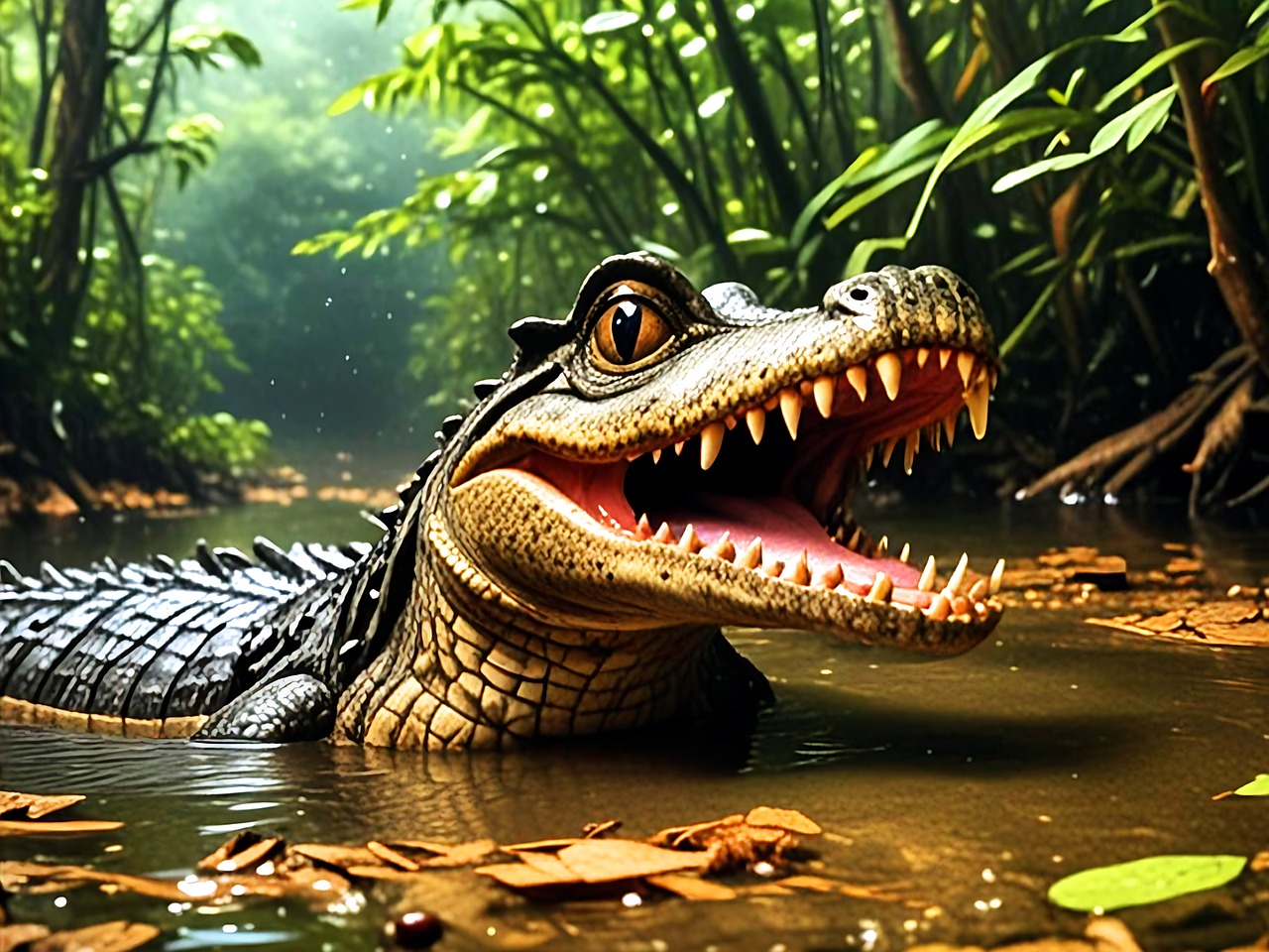 Download Crocodile, Lake, Waters. Royalty-Free Stock Illustration Image ...
