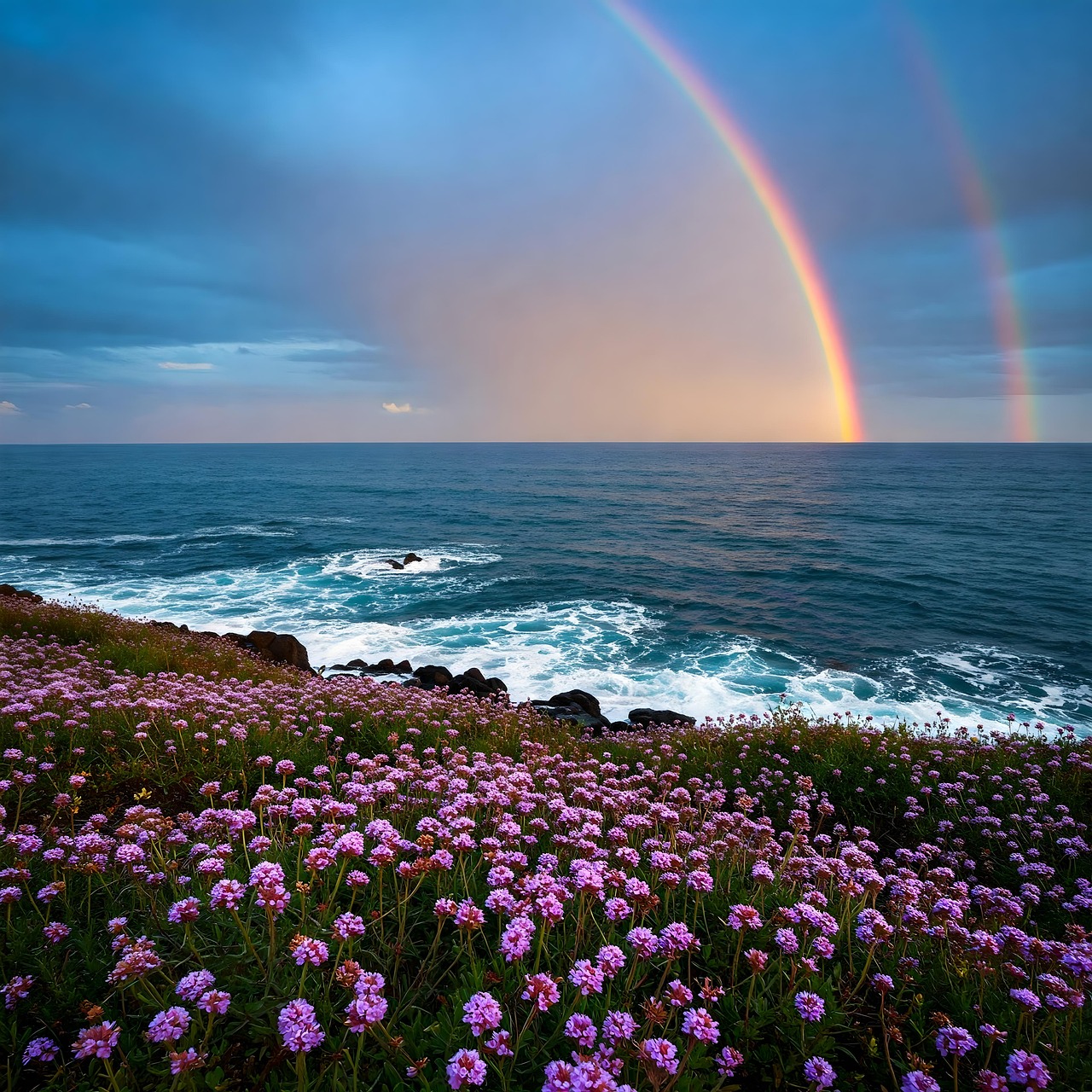 Download Rainbow, Ocean, Sea. Royalty-Free Stock Illustration Image ...