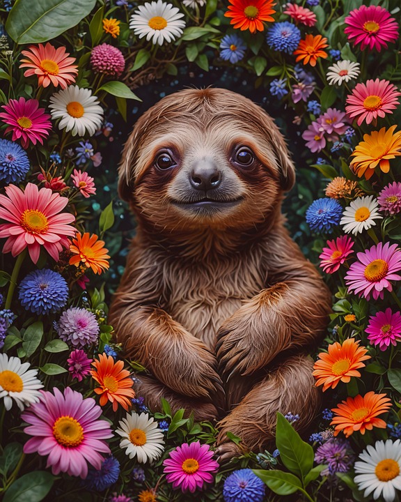 Download Ai Generated, Nature, Sloth. Royalty-Free Stock Illustration ...