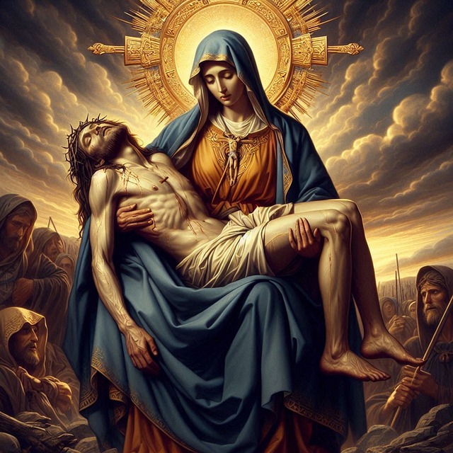 Download Blessed Mother, Jesus, Good Friday. Royalty-Free Stock ...