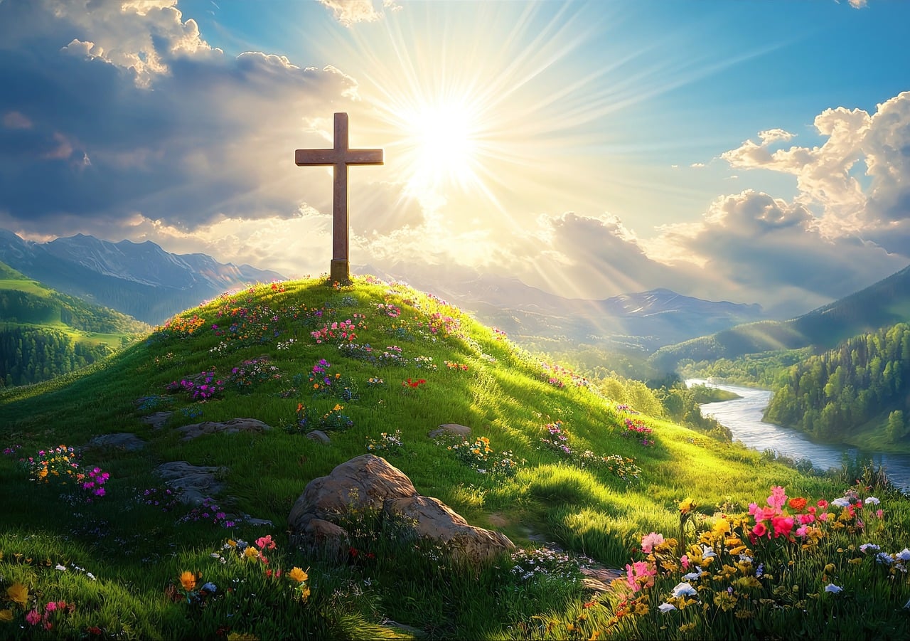 Download Ai Generated, Cross, Resurrection. Royalty-Free Stock ...