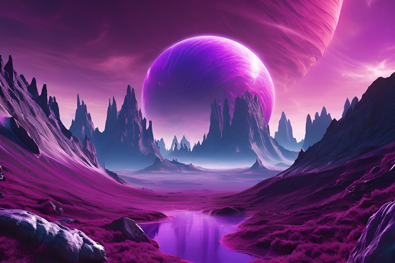 Planeta Morado Planetas - Imagen gratis en Pixabay