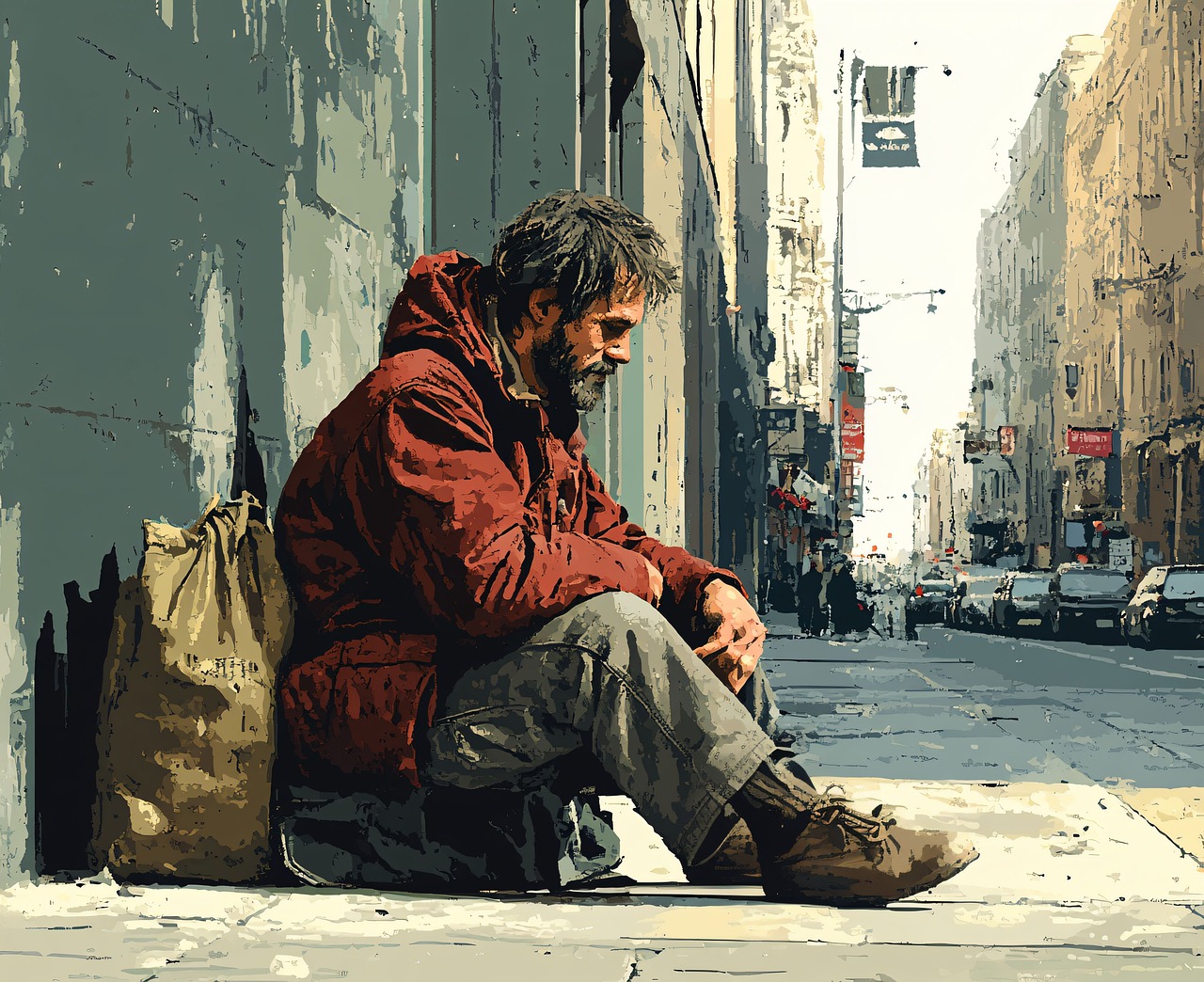Download Poverty, Homeless, Poor. Royalty-Free Stock Illustration Image ...