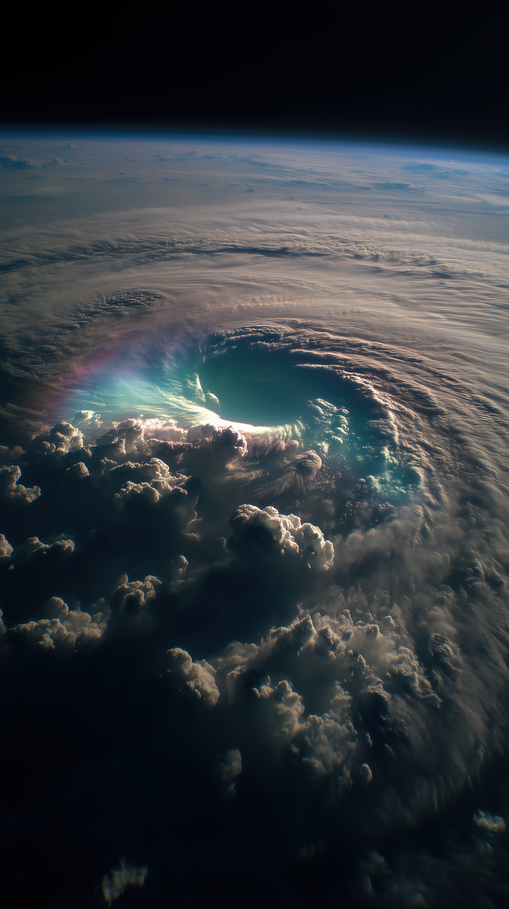 Download Ai Generated, Satellite Storm, Space Clouds. Royalty-Free ...