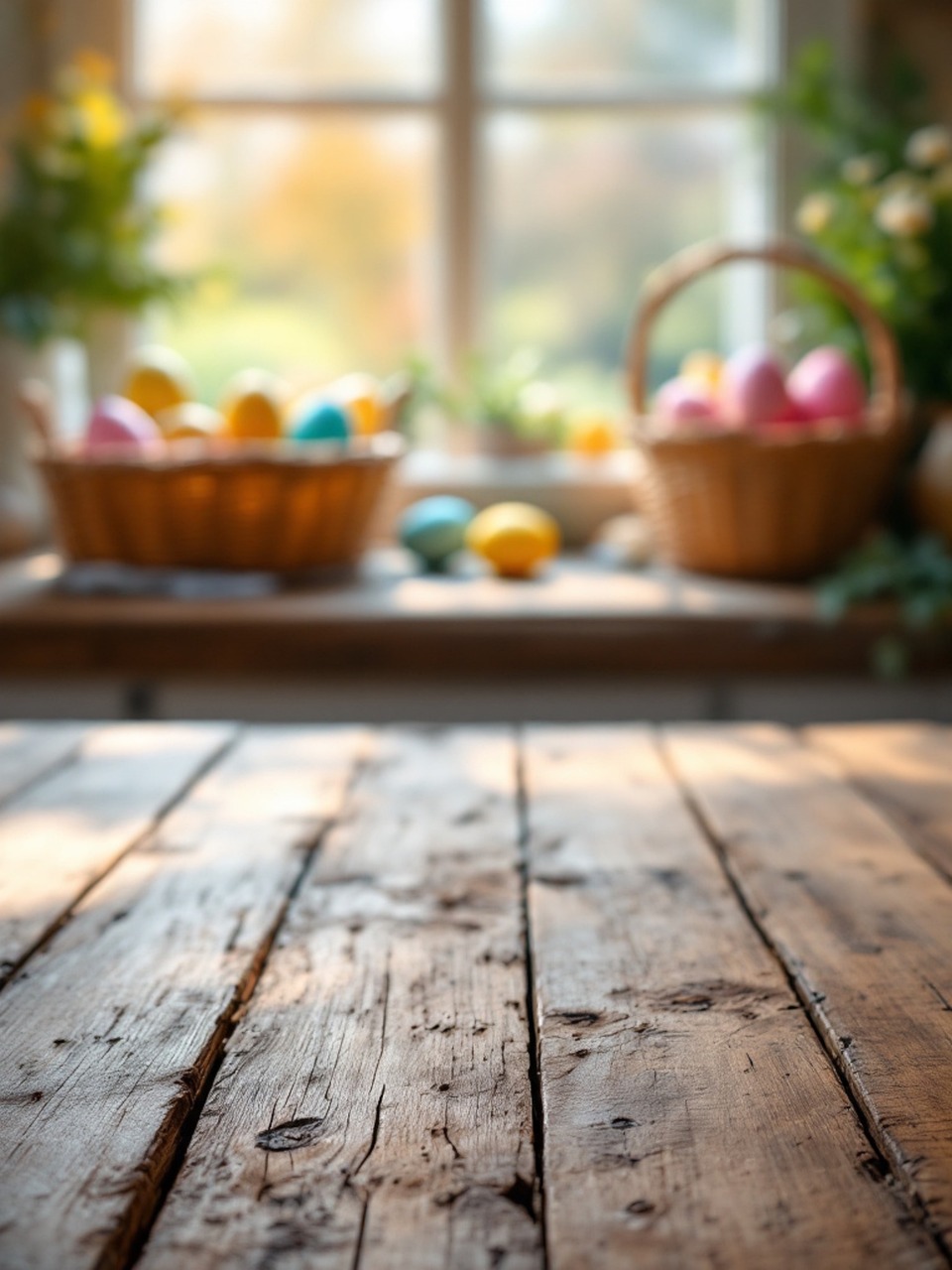 Download Wooden Table, Ancient Table, Wicker Basket. Royalty-Free Stock ...