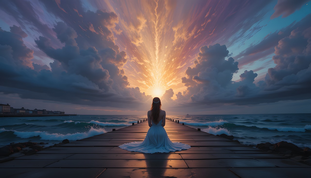 Download Woman, Edge, Spring. Royalty-Free Stock Illustration Image ...