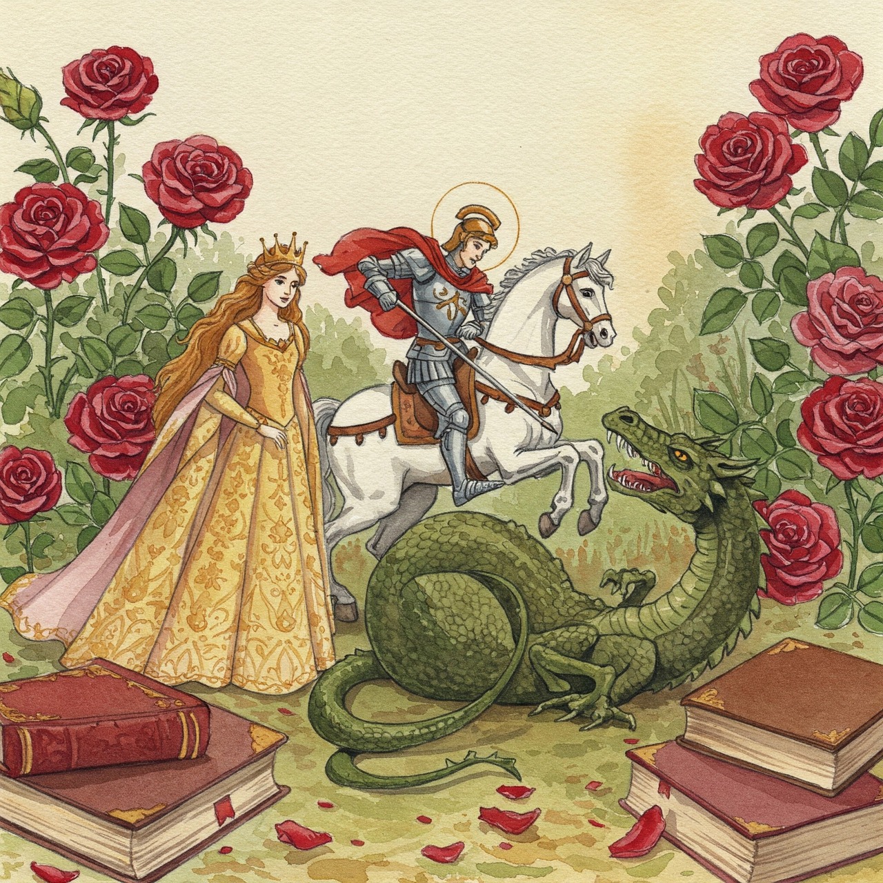 Download Sant Jordi, Drawing, Dragon. Royalty-Free Stock Illustration ...