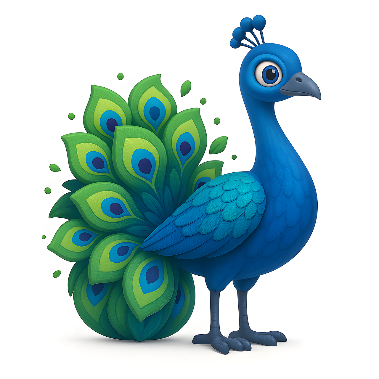 Download Peacock, Cartoon Peacock, Colorful Bird. Royalty-Free Stock ...