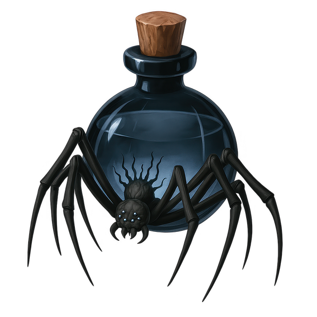 Download Poison Potion, Spider Bottle, Dark Elixir. Royalty-Free Stock ...