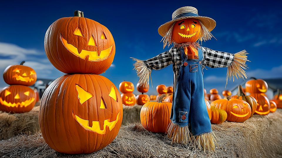 Halloween Citrouille Épouvantail - Image gratuite sur Pixabay