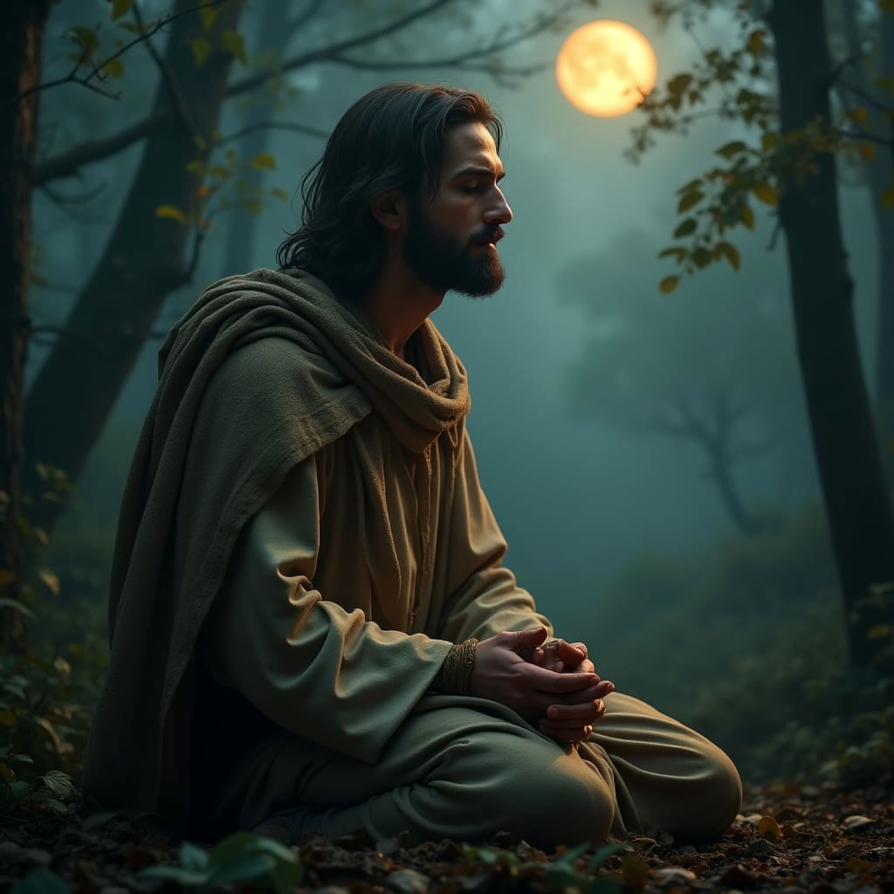 Download Peaceful Prayer, Holy Whisper, Night Prayer. Royalty-Free ...