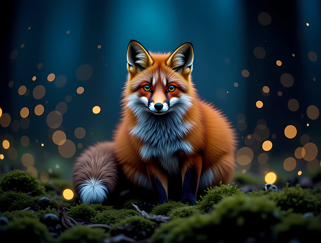 Download Ai Generated, Fox, Magic. Royalty-Free Stock Illustration ...