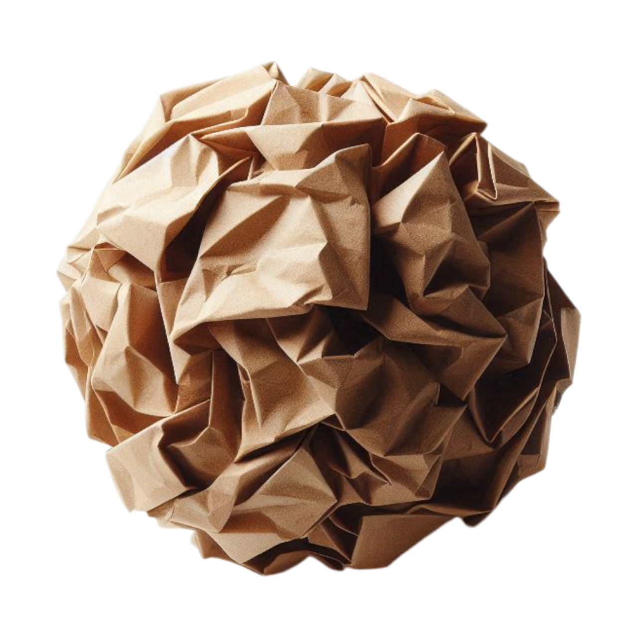 Download Crumpled Paper, Brown Paper Ball, Wrinkled Paper. Royalty-Free ...