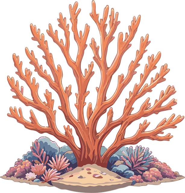 Download Ai Generated, Colorful Coral, Coral Reef. Royalty-Free Vector ...