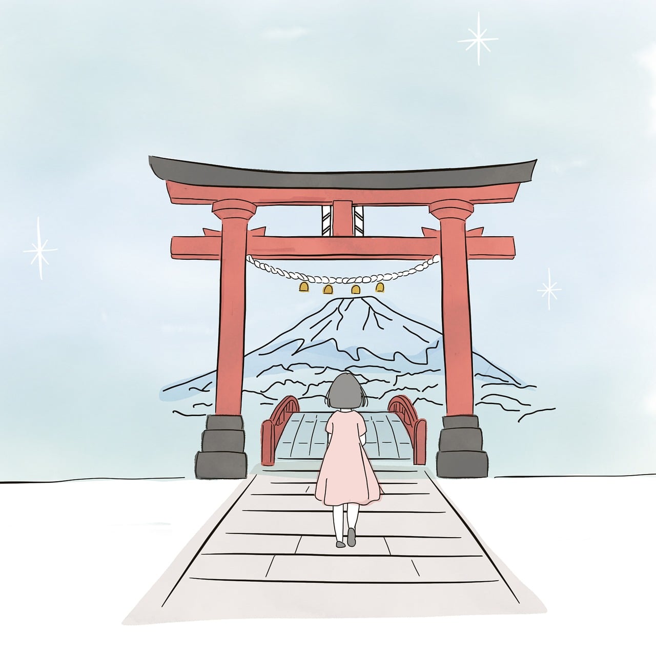 Torii Shrine Drawing