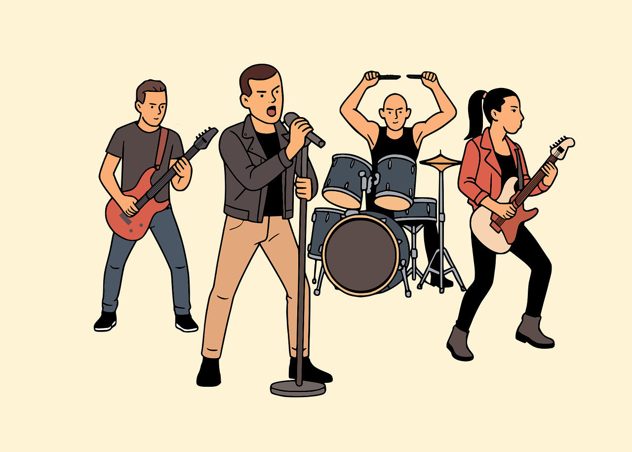 Download Band, Music, Musicians. Royalty-Free Vector Graphic - Pixabay