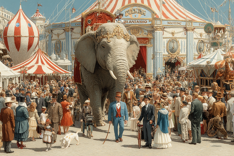Download Circus Parade, Circus, Elephant. Royalty-Free Stock ...