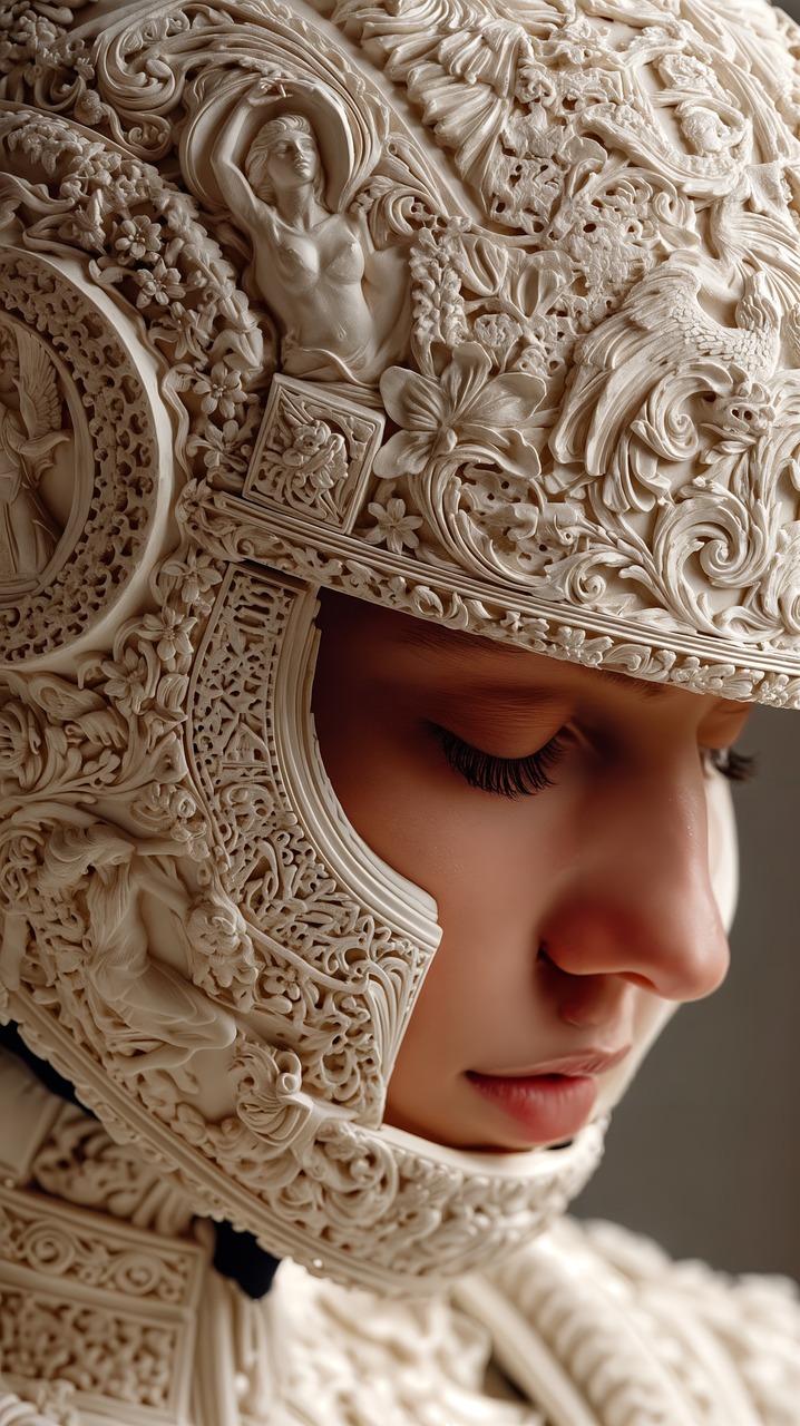 Download Helmet, Carving, Ivory. Royalty-Free Stock Illustration Image ...