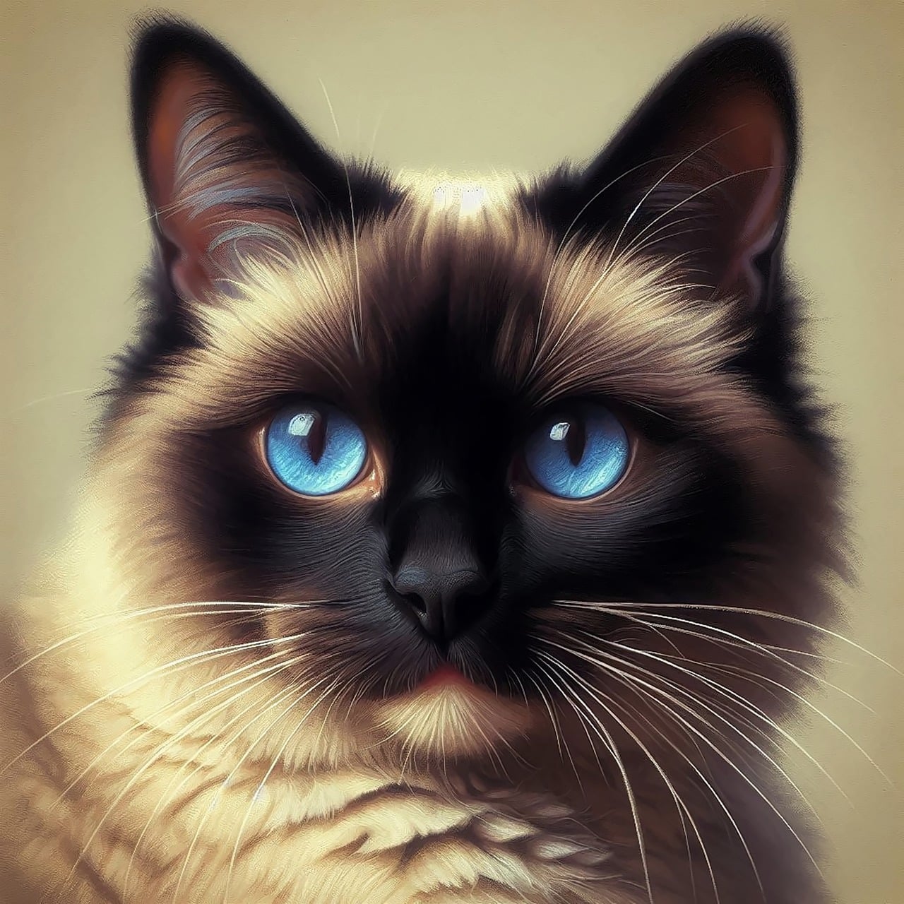 Download Ai Generated, Cat, Paint. Royalty-Free Stock Illustration ...