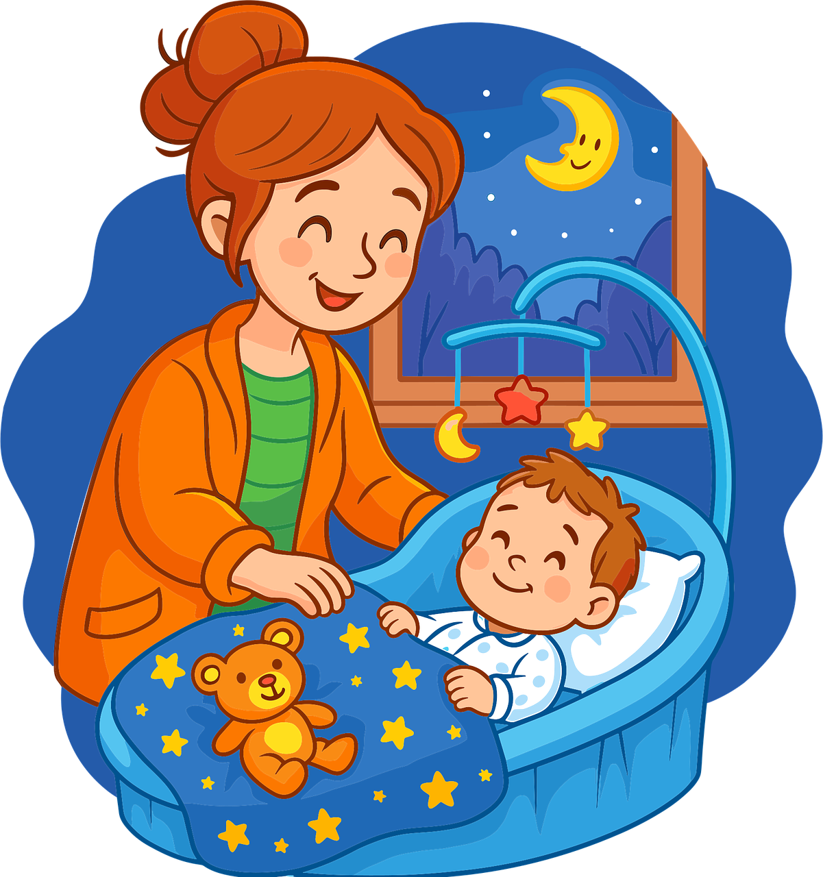 Download Mom, Child, Cradle. Royalty-Free Vector Graphic - Pixabay