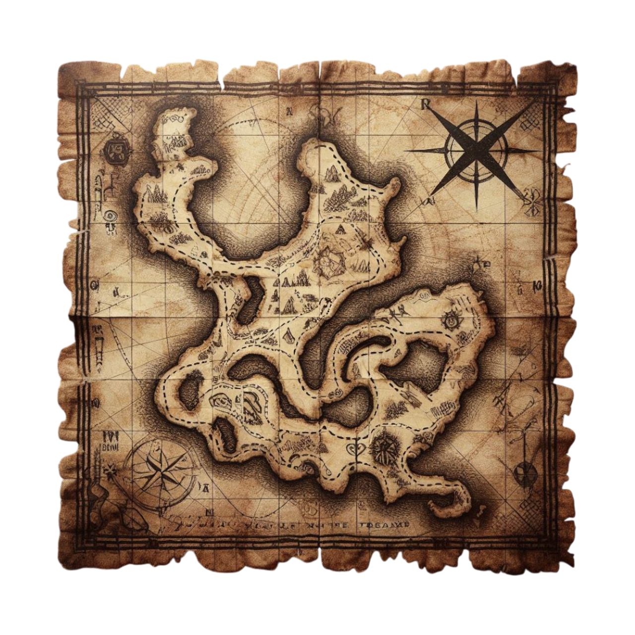 Download Treasure Map, Ancient Map, Island Map. Royalty-Free Stock ...