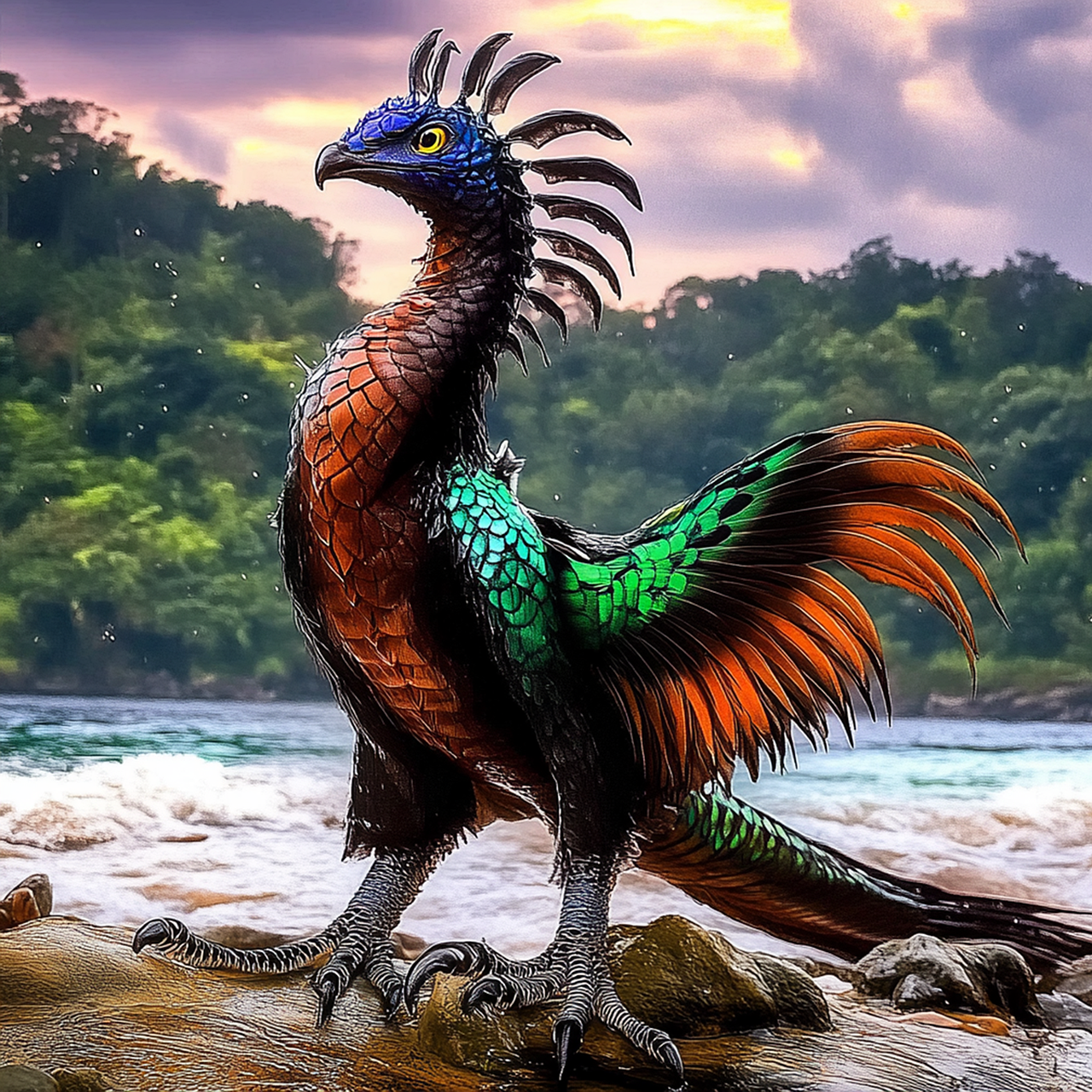 Download Bird, Alien, Feathers. Royalty-Free Stock Illustration Image ...