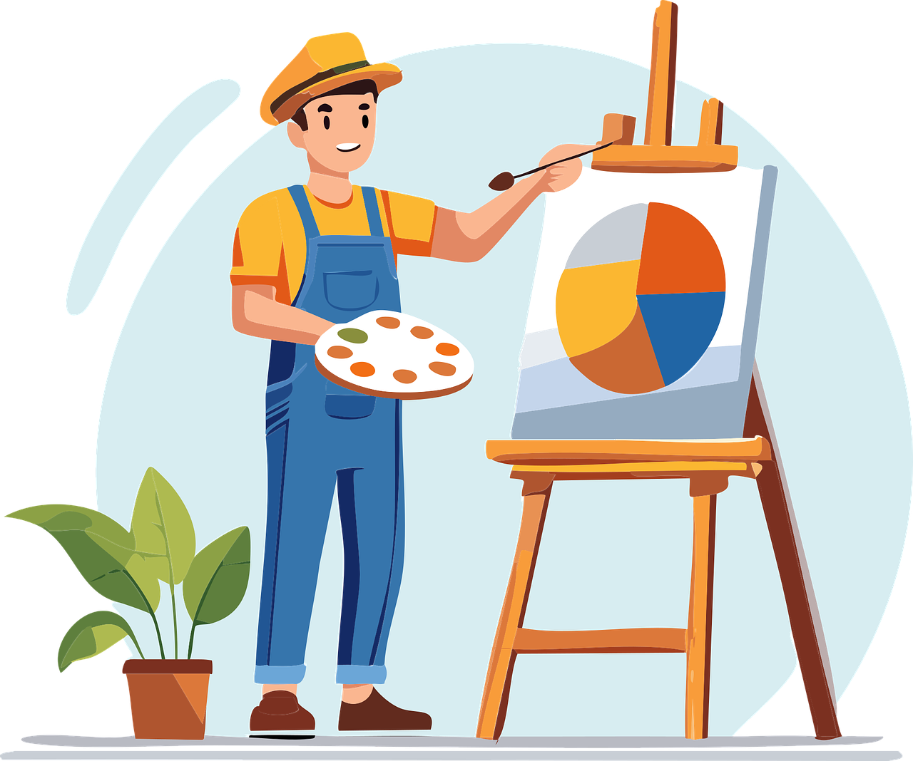 Download Artist, Painting, Drawing. Royalty-Free Vector Graphic - Pixabay