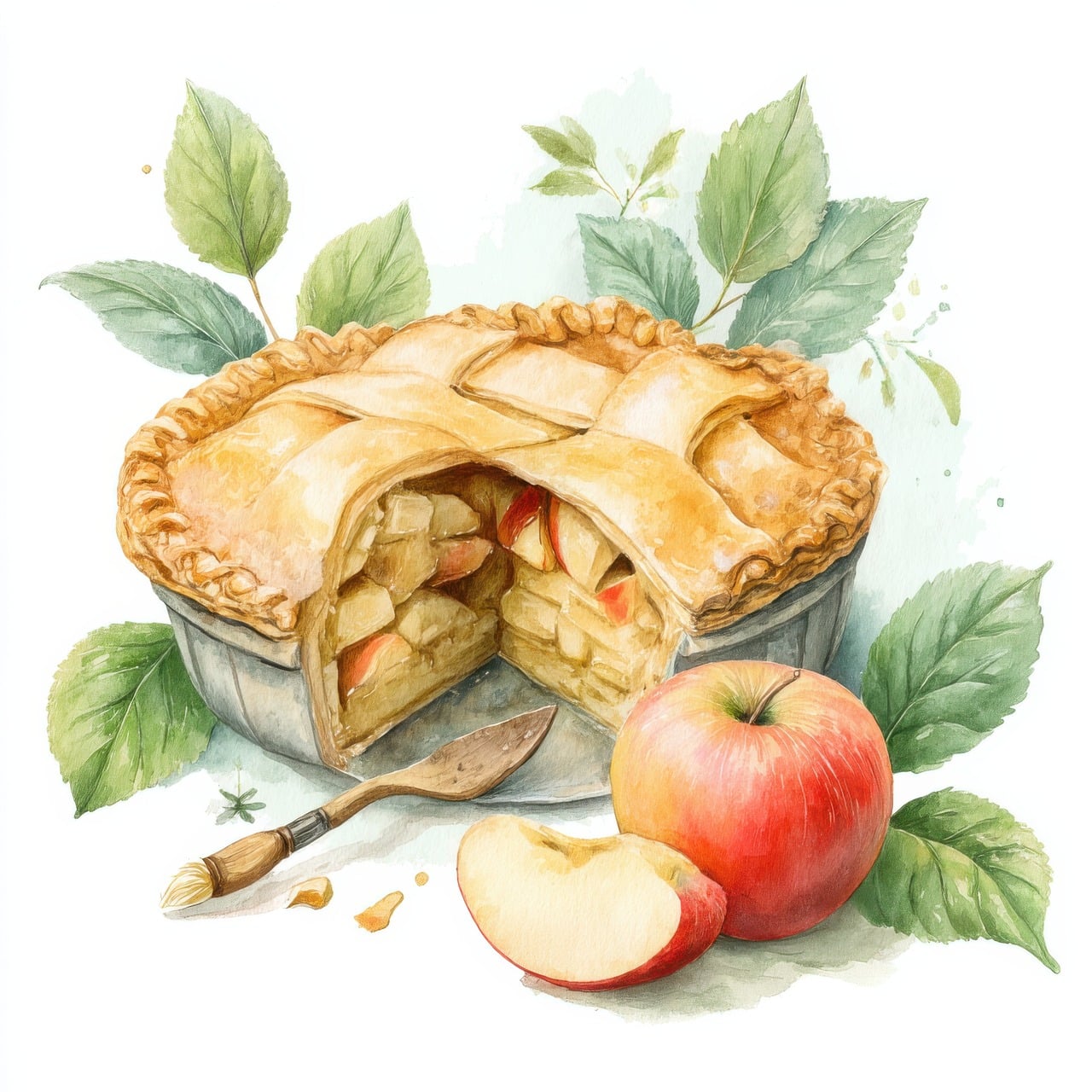 Download Apple, Pie, Baking. Royalty-Free Stock Illustration Image ...