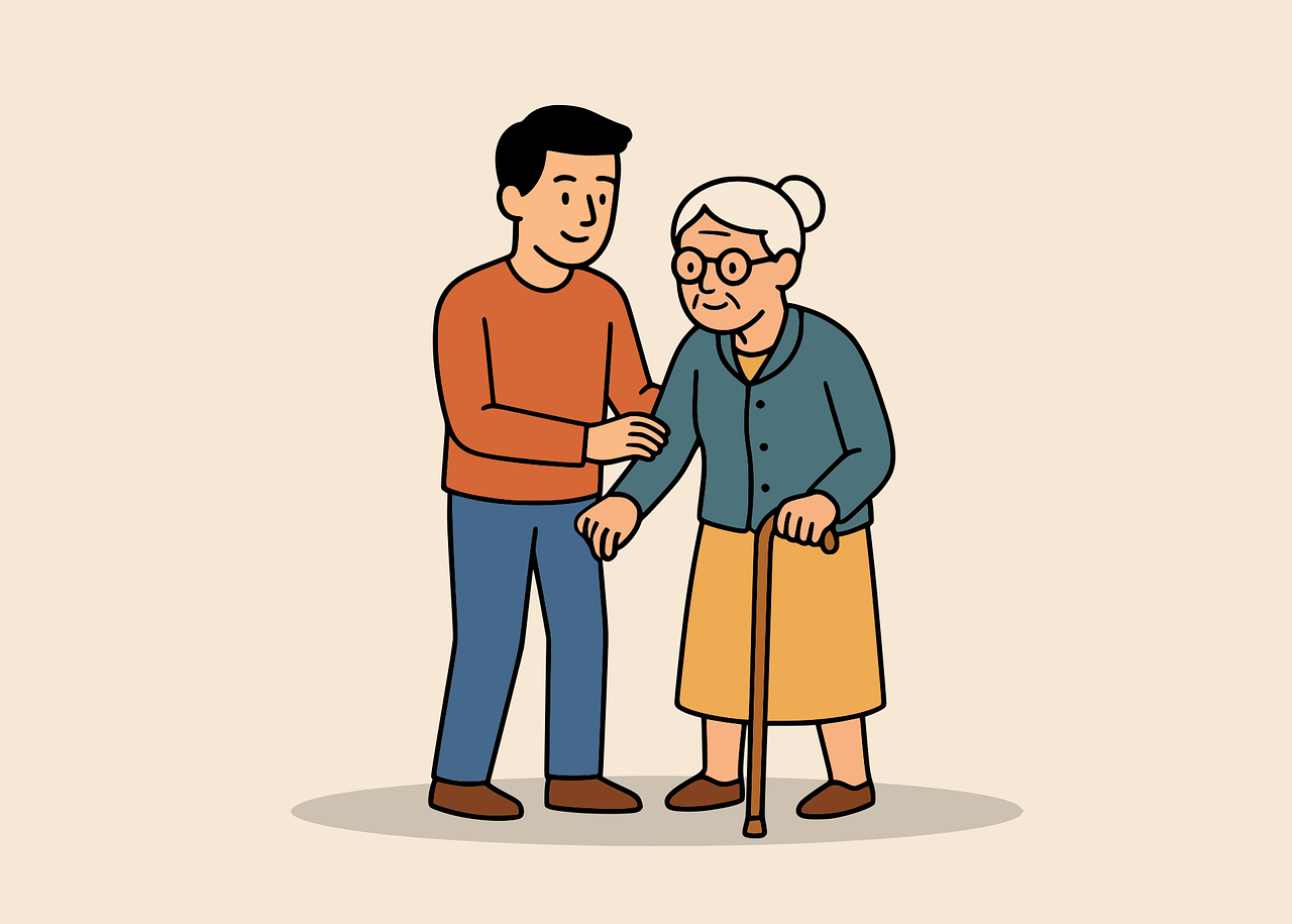 Download Caregiver, Assistance, Support. Royalty-Free Vector Graphic ...