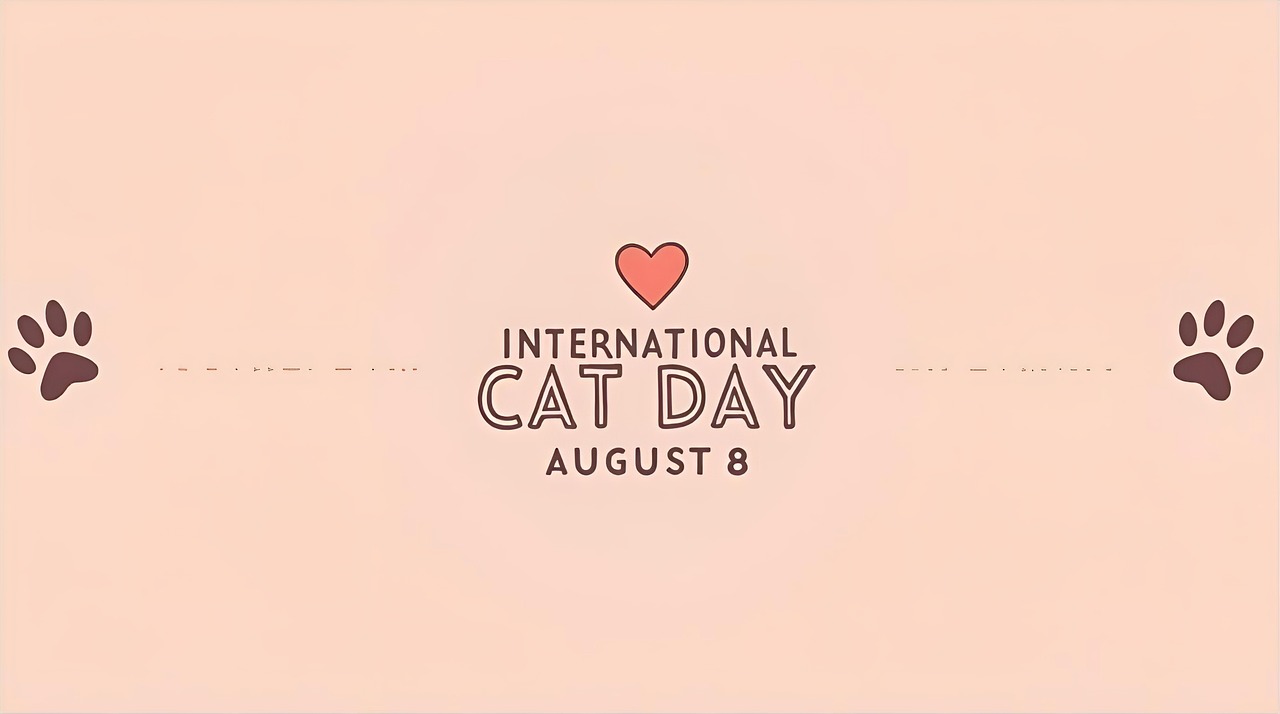 Download International Cat Day, August 8, Cat Day. Royalty-Free Stock ...