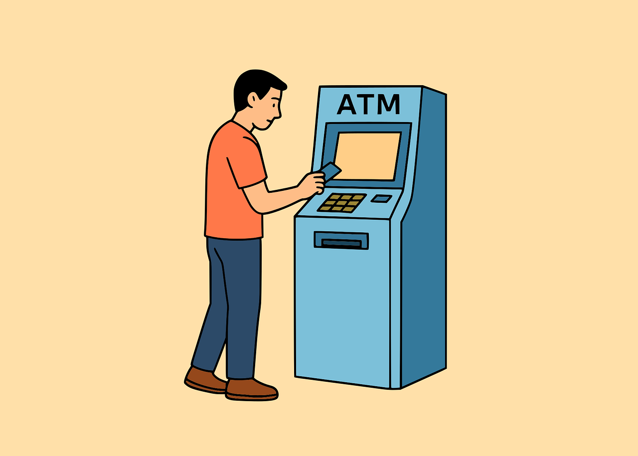 Download Atm, Automated Teller Machine, Banking. Royalty-Free Vector Graphic - Pixabay