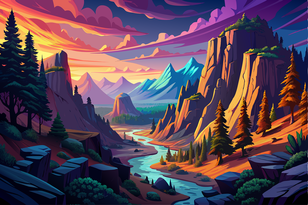 Free Scenic Stream Vector Art - Download 438+ Scenic Stream Icons ...