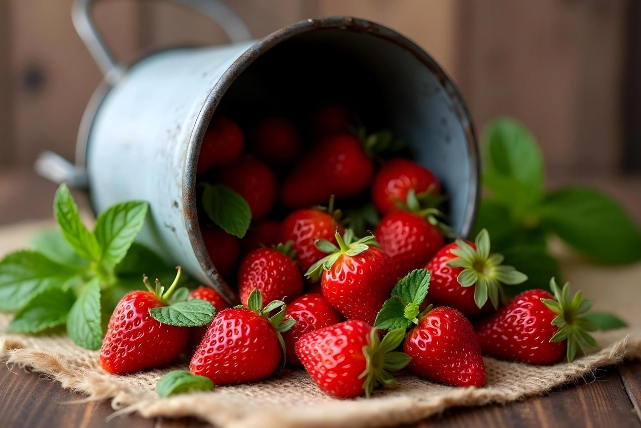 Download Strawberries, Fruit, Set. Royalty-Free Stock Illustration ...