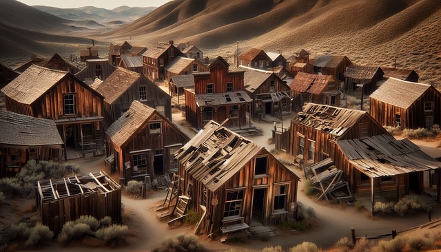 Download Ghost Town, Landscape, Old. Royalty-Free Stock Illustration ...