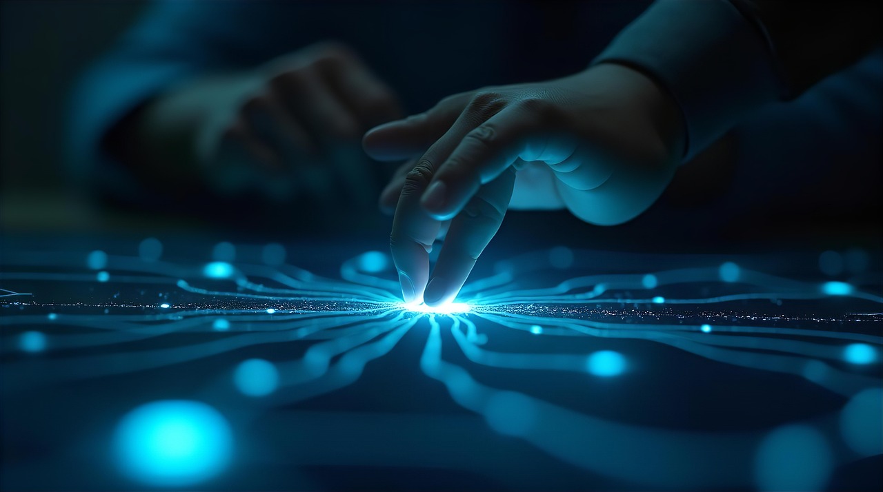 Download Digital Network, Interactive Interface, Hands. Royalty-Free ...