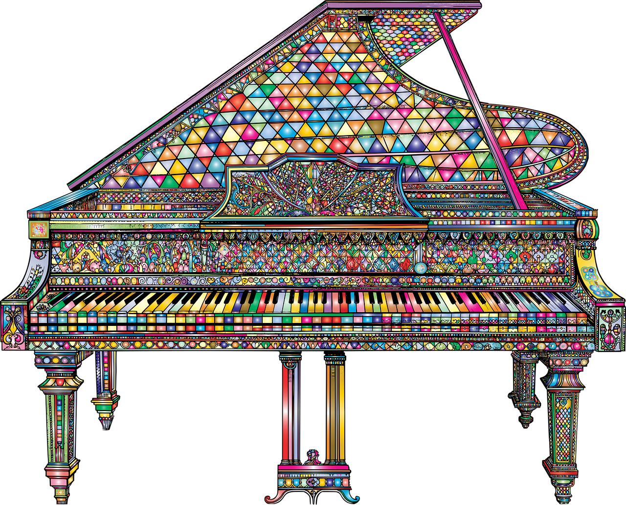 Download Grand Piano, Musical Instrument, Song. Royalty-Free Vector ...