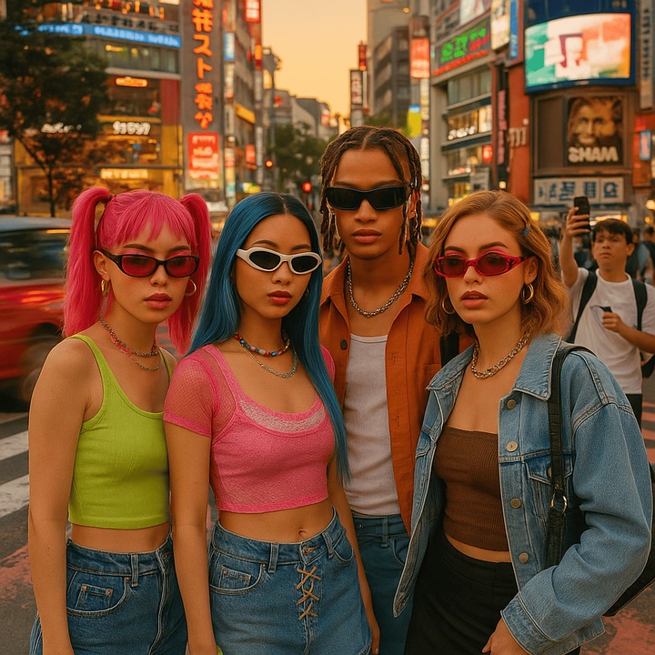 Download Tokyo, Street Style, Y2K Fashion. Royalty-Free Stock ...