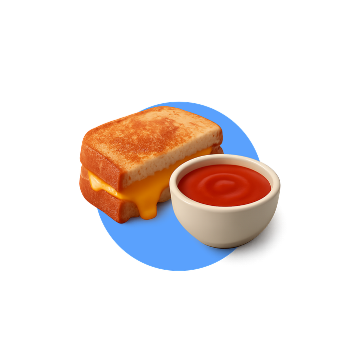 Download Grilled Cheese, 3D Food, 3D Illustrations. Royalty-Free Stock ...