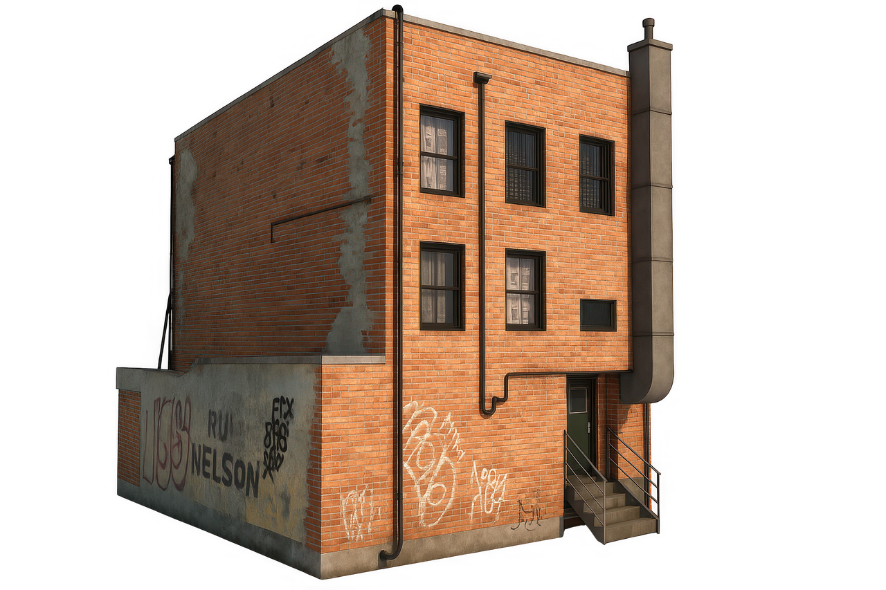 Download Urban Building, Brick Building, City Block. Royalty-Free Stock ...