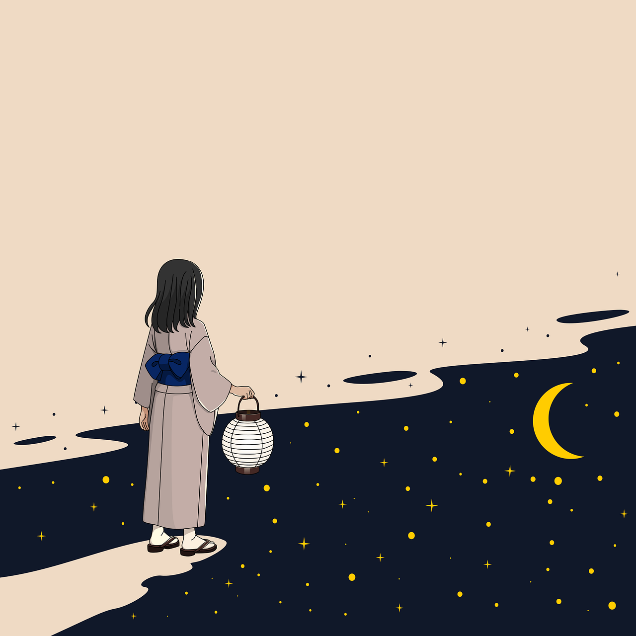 Download Girl, Anime, Night. Royalty-Free Vector Graphic - Pixabay