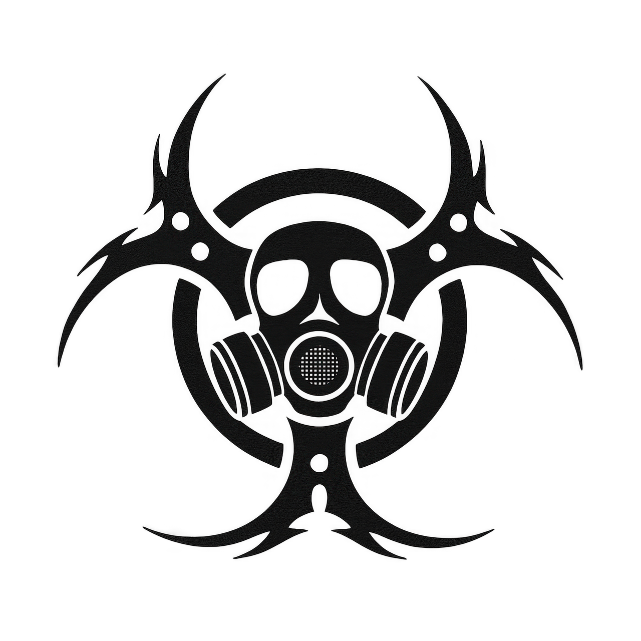 Download Ai Generated, Biohazard Symbol, Gas Mask Skull. Royalty-Free ...