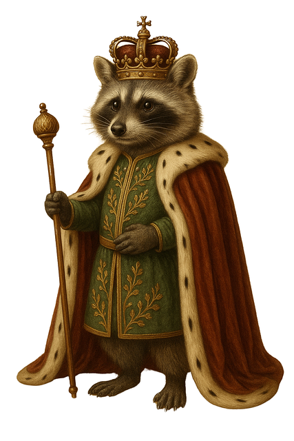 Download Raccoon, Royal Raccoon, Fantasy Animal. Royalty-Free Vector ...