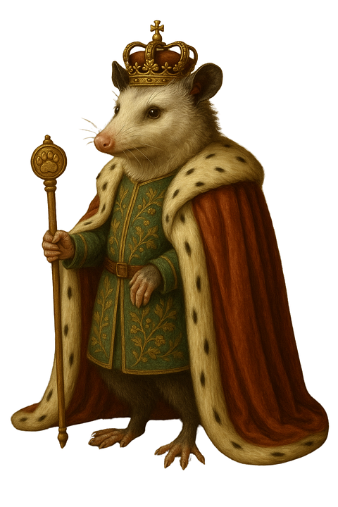 Download Opossum, Royal Opossum, Fantasy Opossum. Royalty-Free Vector ...